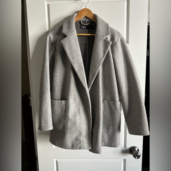 Zara | Jackets & Coats | Zara Texture 34 Coat | Poshmark